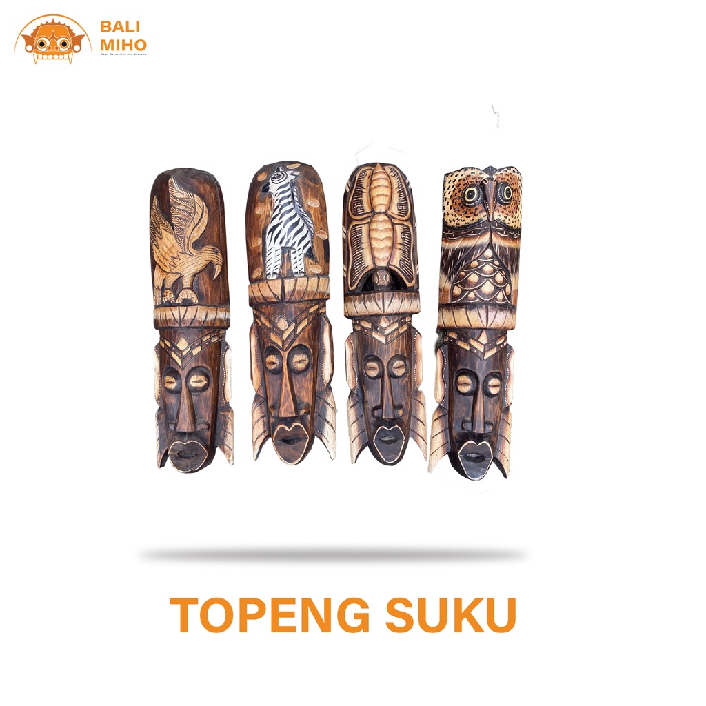 Jual Dekorasi Dinding Topeng Suku TERAWANG 50 cm - Topeng Suku Etnik ...