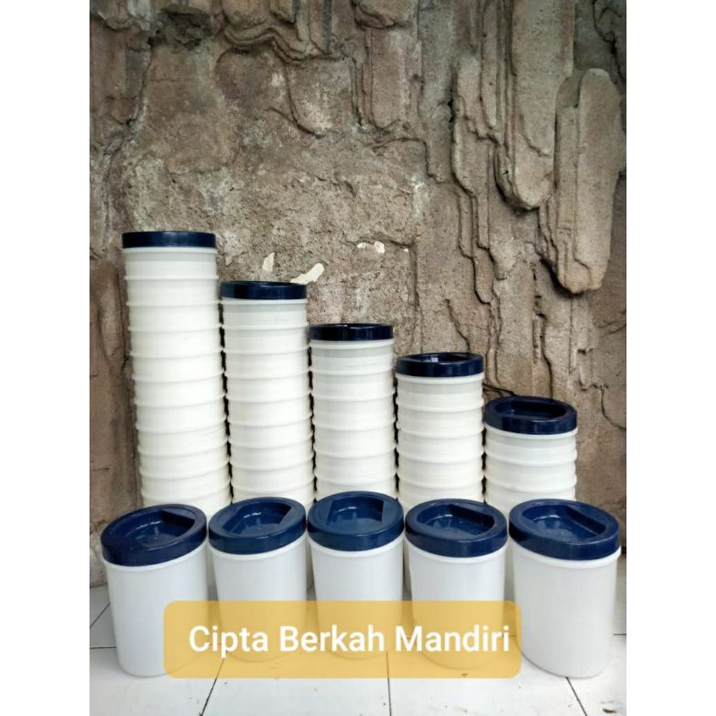 Jual ember plastik 5kg ember putih polos 5kg ember bekas 5kg food grade ...