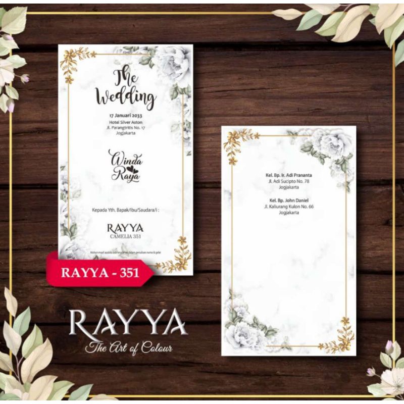 Jual Rayya 351 | Blangko Undangan | Undangan Print | Undangan Kosong ...
