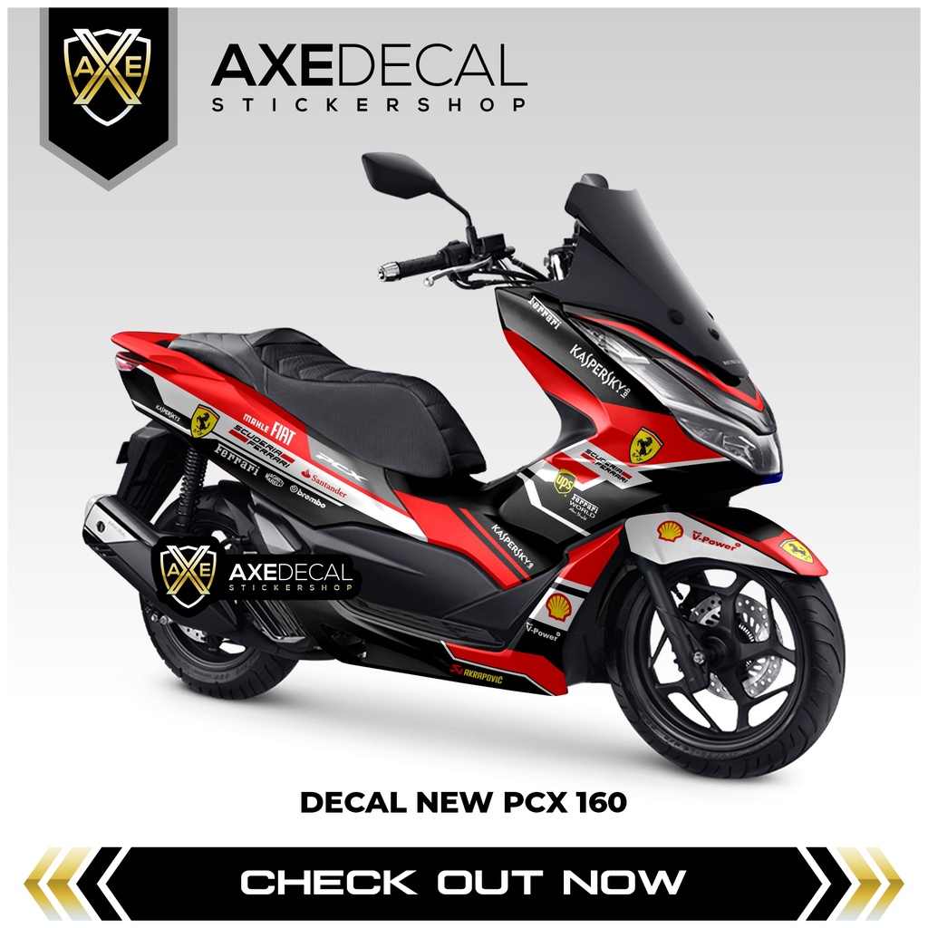 Jual Decal Pcx 160 Fullbody Livery Ferrari / Stiker Motor Honda Pcx New ...