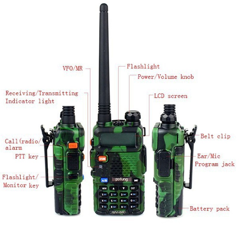 Jual Pofung PF-UV5R Hijau HT Dual Band Garansi UV-5R UV5 Green Camo ...