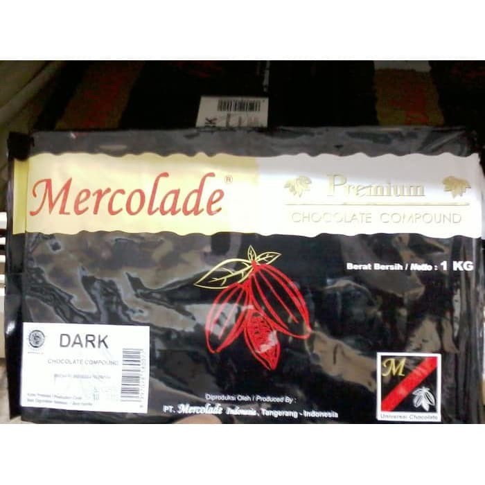 Jual Mercolade dark premium dcc 500 gr potongan / dark cooking ...