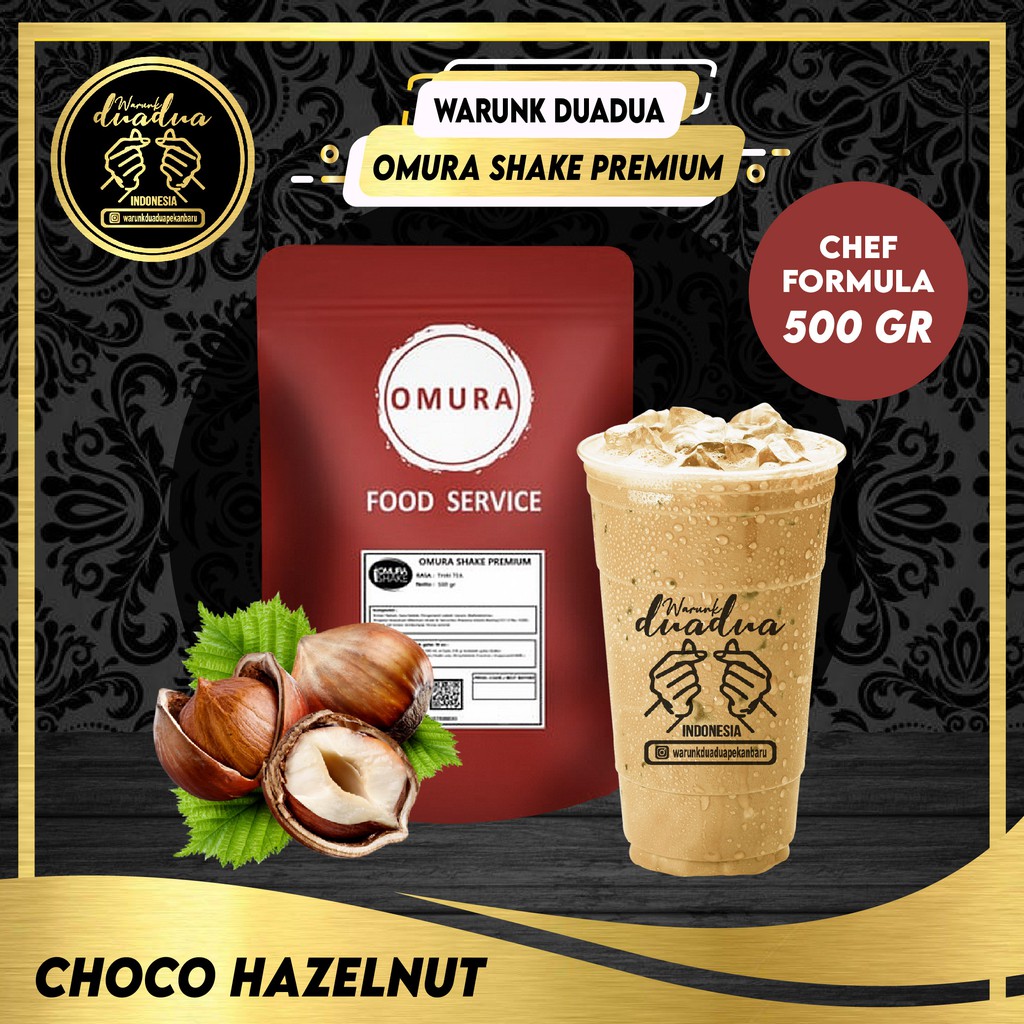 Jual Omura Shake Premium/Plain Choco Hazelnut / Bubuk Plain Choco hazelnut 500 gr | Shopee Indonesia