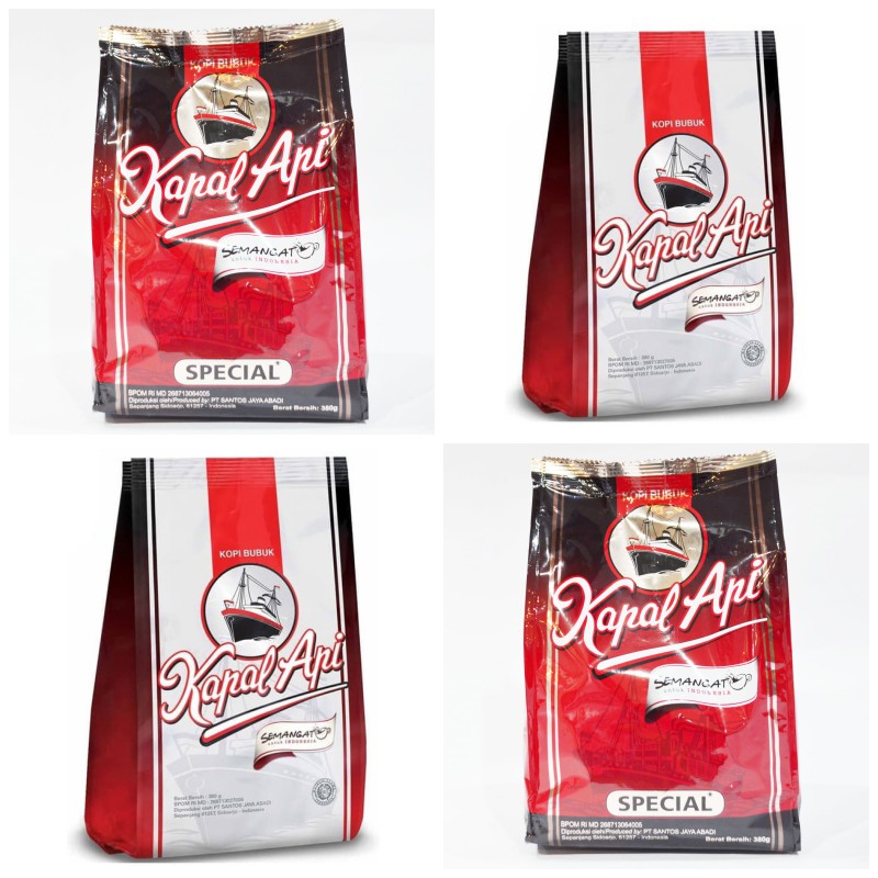 Jual RF Kapal Api Merah Special Kopi Kemasan Silver 380 g | Shopee ...