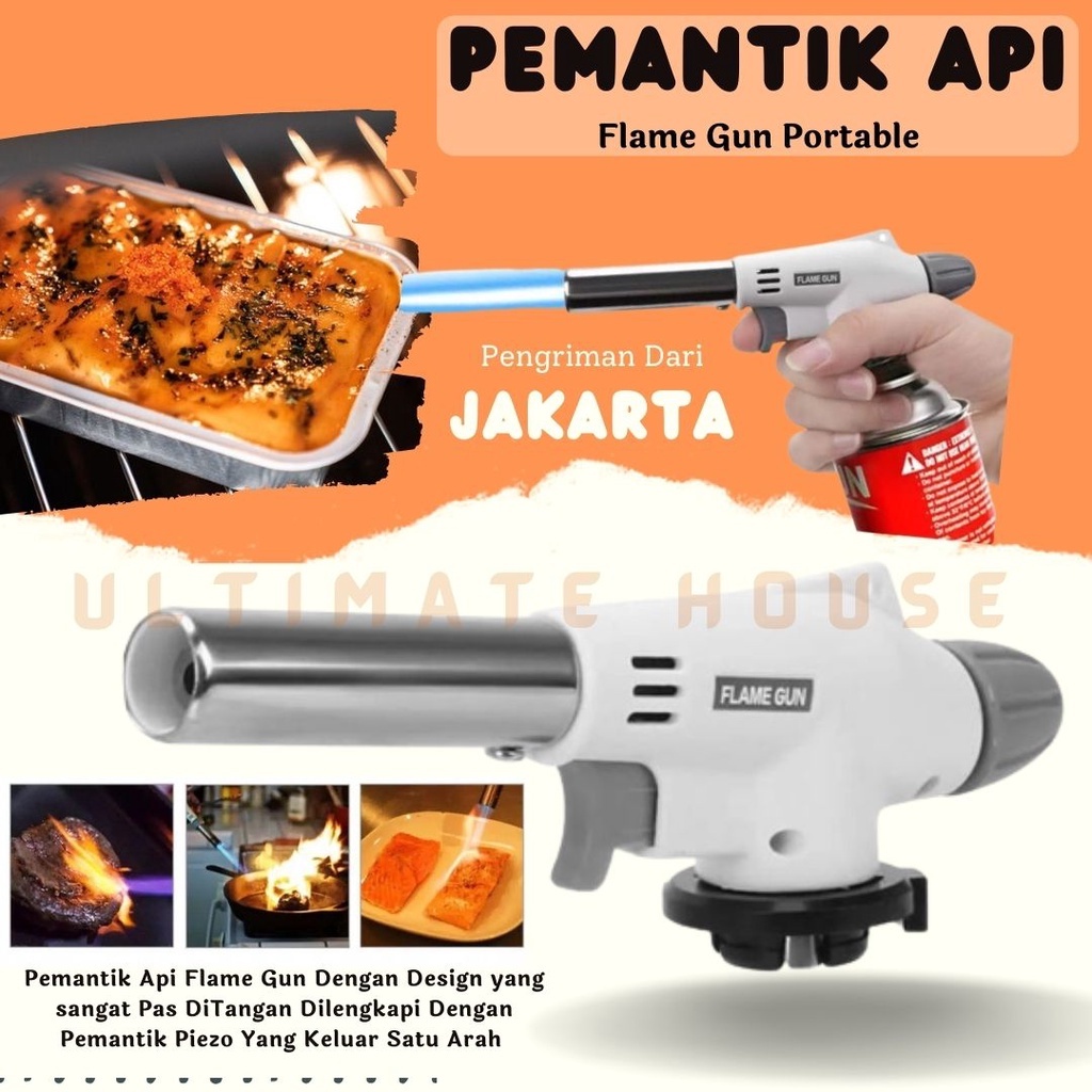 Jual Flame Gun Alat Pematik Api Alat Pemantik Korek Api Gas Bakar BBQ ...