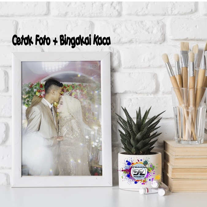 Jual PAKET CETAK fOTO plus bingkai kaca frame minimalis ukuran 5R 10R 12R | Shopee Indonesia