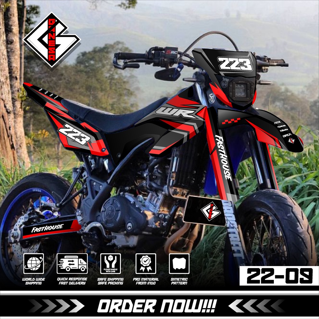Jual Decal Sticker Motor Cross Yamaha WR155 Fullbody Murah Glosy Doff ...