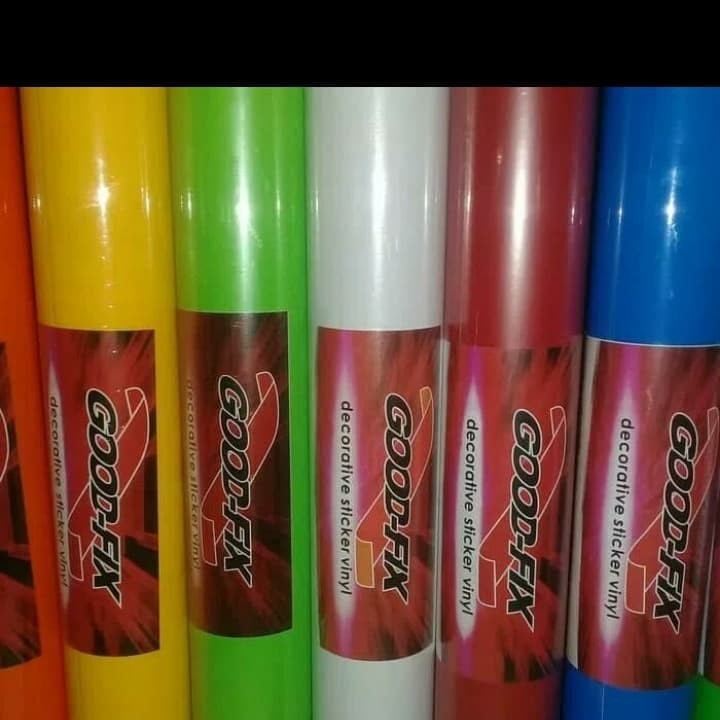 Jual STICKER-STIKER VINYL GOODFIX GLOSSY/DOP/TRANSPARAN 45M X15M ROLL ...