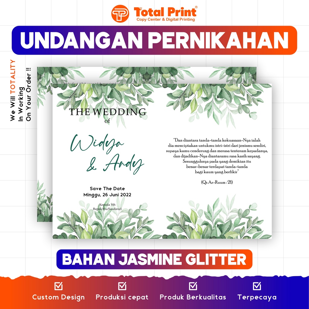Jual UNDANGAN PERNIKAHAN / UNDANGAN PERNIKAHAN MURAH / UNDANGAN SIMPLE ...