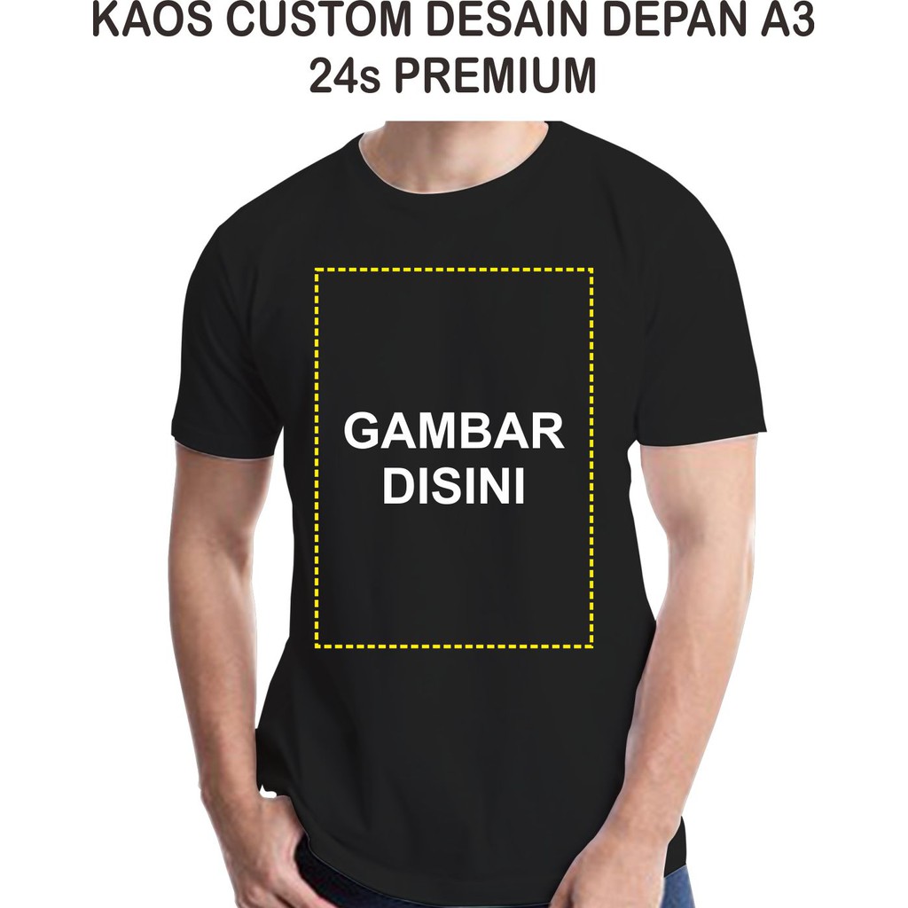Jual CUSTOM GAMBAR DEPAN A3 SABLON DTF | Shopee Indonesia