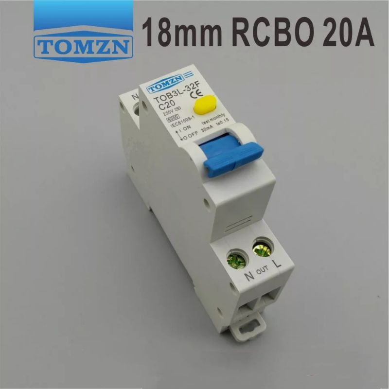 Jual RCBO Slim 20A 1 P+N 30MA 6000A | Shopee Indonesia