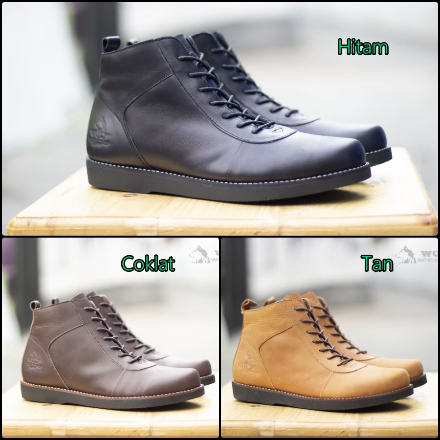 Jual Sepatu Boots Kulit Asli Ukuran Besar Jumbo Big Size 44 45 46 ...