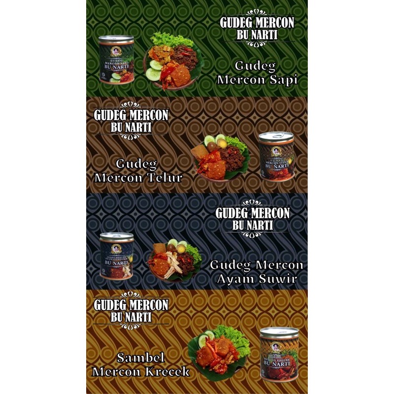 Jual Gudeg Mercon Kaleng Bu Narti Jogja | Shopee Indonesia