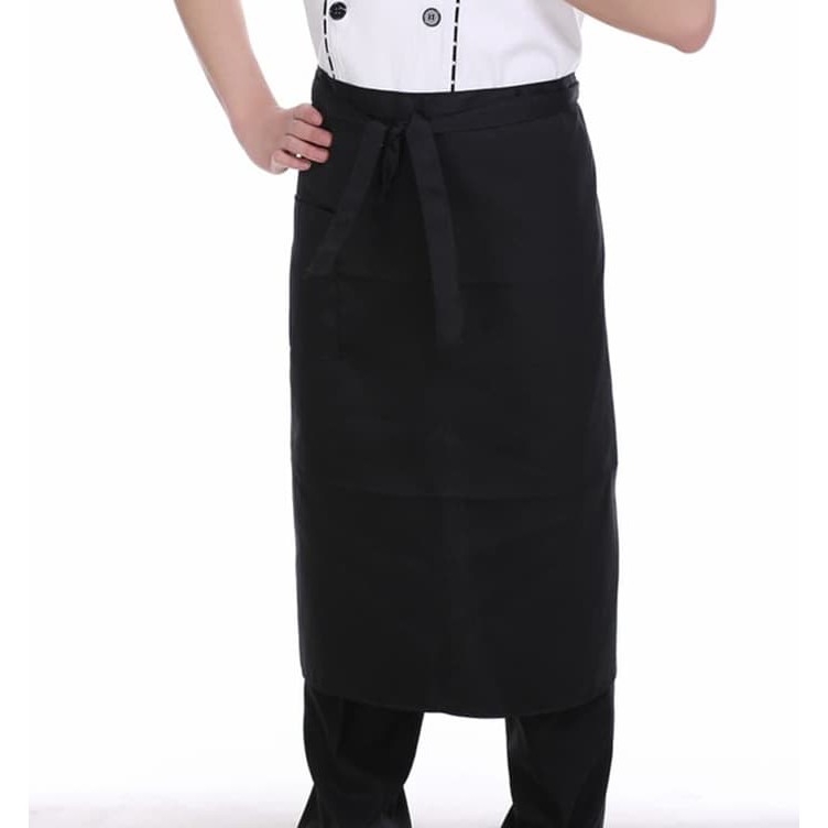 Jual Jual Celemek Apron Half Maxi Hitam Premium Quality Murah | Shopee ...