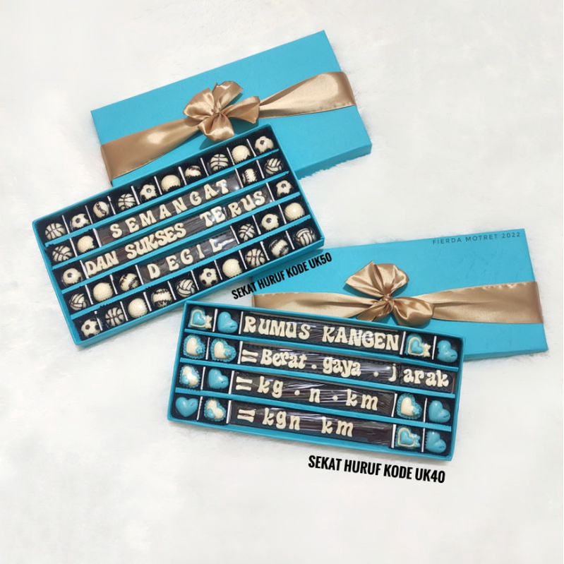 Jual Sekat huruf coklat pejuang LDR - hadiah cokelat box - gift wisuda ...