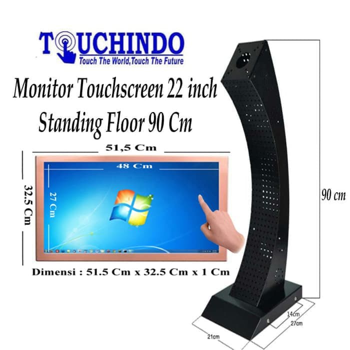 Jual Monitor Touchscreen Touchindo 22 inch Standing Tinggi 1 Meter ...