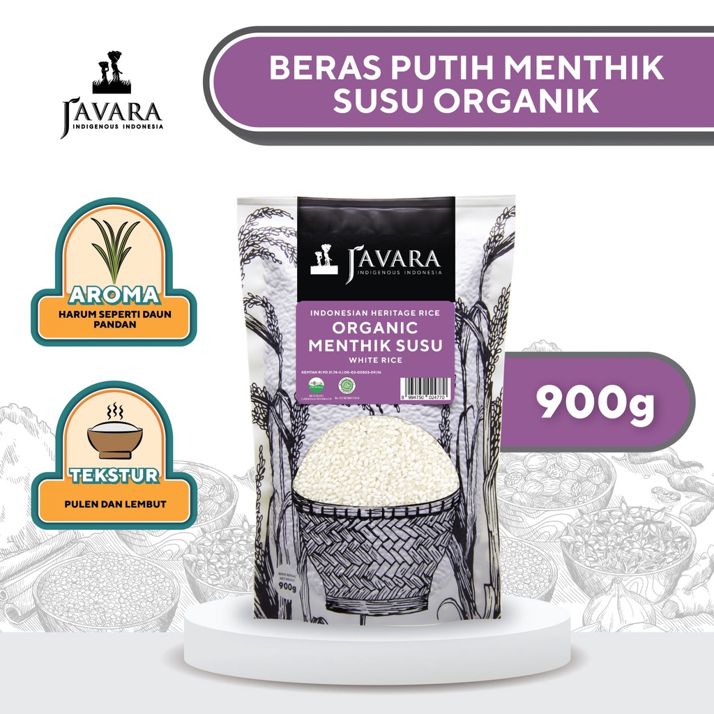 Jual Javara Organic Menthik Susu White Rice | Beras Putih Menthik Susu ...