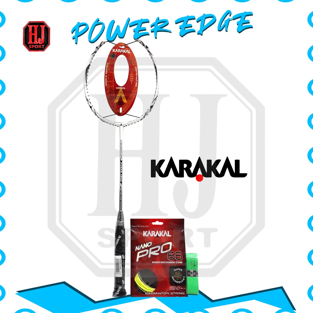 Jual Raket Original Karakal Power Edge Bonus Senar Kaos Badminton ...