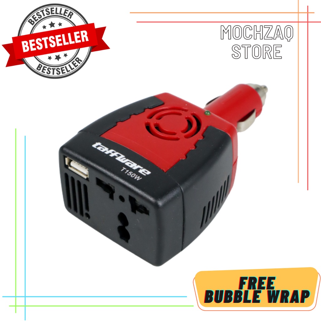 Jual Power Car Inverter DC 12 V to AC 110/220V EU Plug 5V USB Charger ...