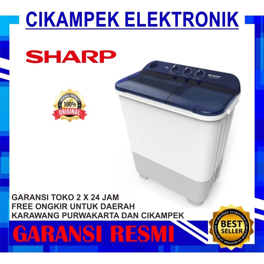 Jual MESIN CUCI SHARP 2 TABUNG EST 65NT 2 TABUNG 6KG | Shopee Indonesia