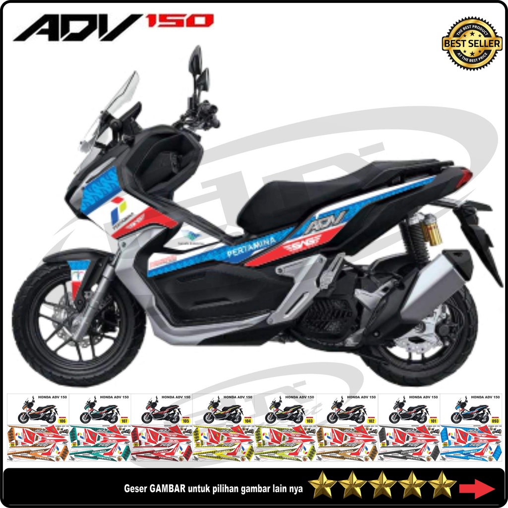 Jual Stiker Striping Honda ADV 150 Variasi Pertamina Mandalika Sticker ...