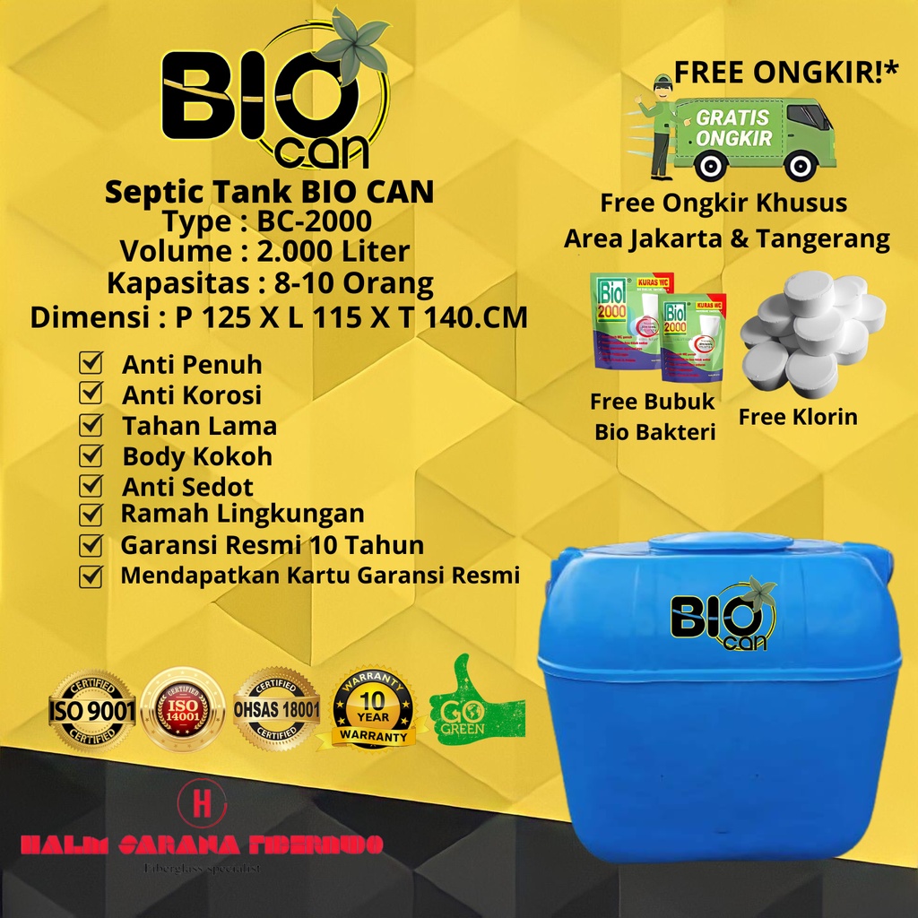 Jual Septic Tank Biotech Biotank Biofil Biofilter Biotaff Septictank ...
