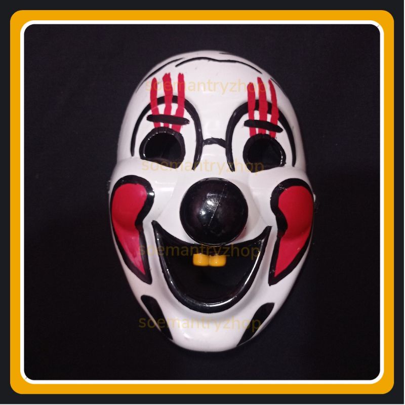 Jual Topeng Badut Custom comic 8 lucu seram topeng badut gigi kuning ...