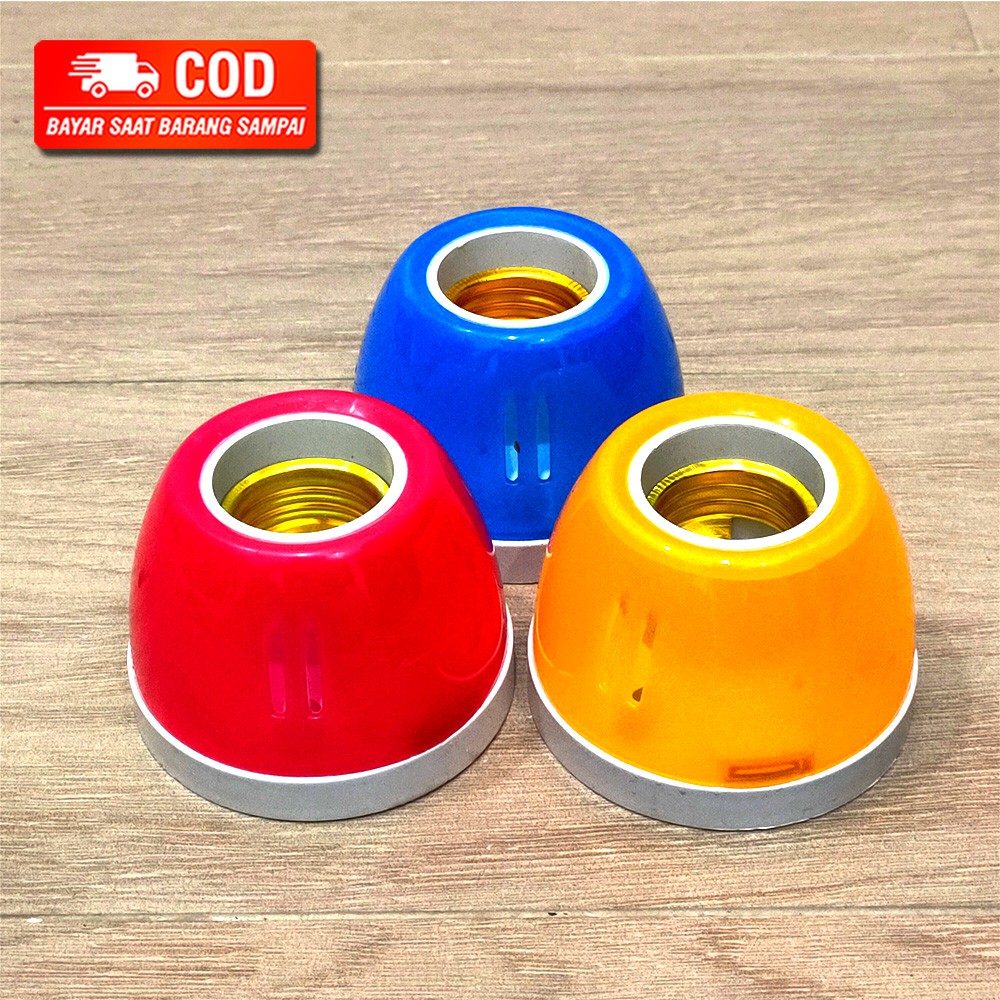 Jual FITTING PLAFON DUDUK KUNINGAN MODEL BULAT WARNA WARNI KAWACHI ...