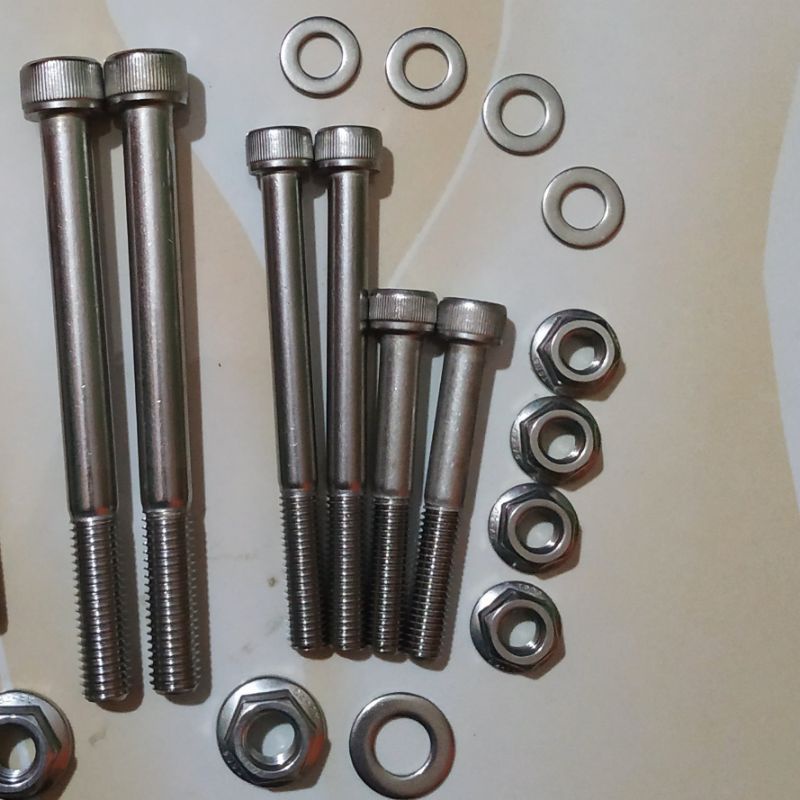 Jual Baut Pangkon Mesin Tiger Fullset Stainless Asli | Shopee Indonesia