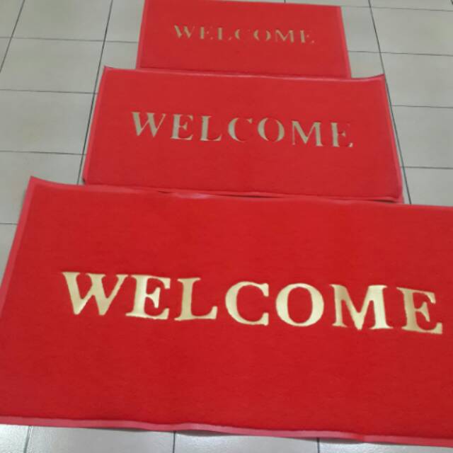 Jual Keset Karet Tebal Welcome besar | Shopee Indonesia