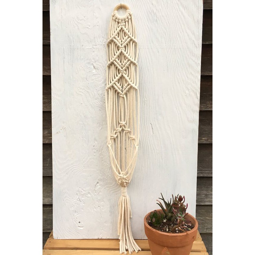 Jual macrame plant hanger/ macrame pot gantung 32 | Shopee Indonesia