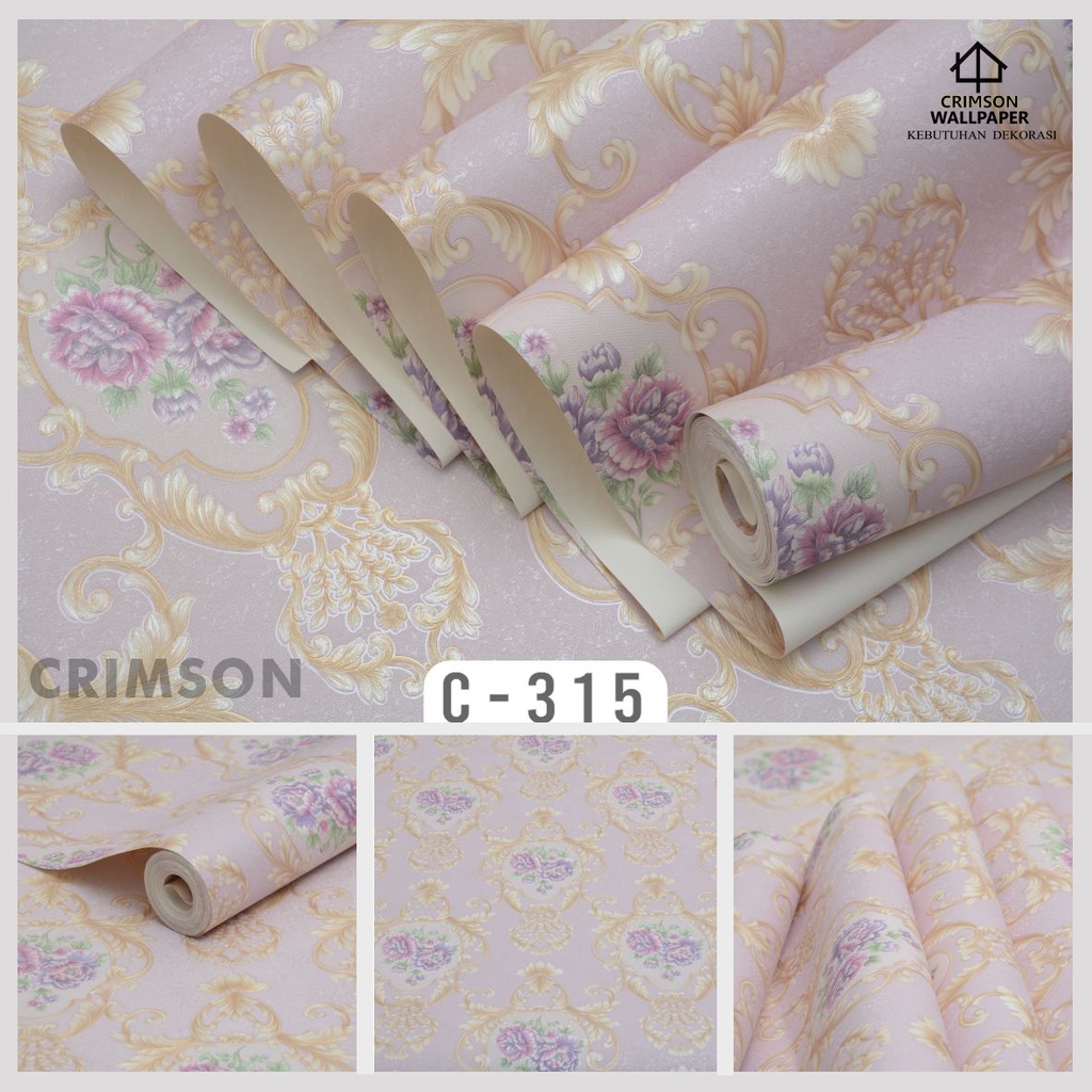 Jual WALLPAPER DINDING VINYL PREMIUM EMBOSS BUNGA BATIK ELEGANT | Shopee Indonesia