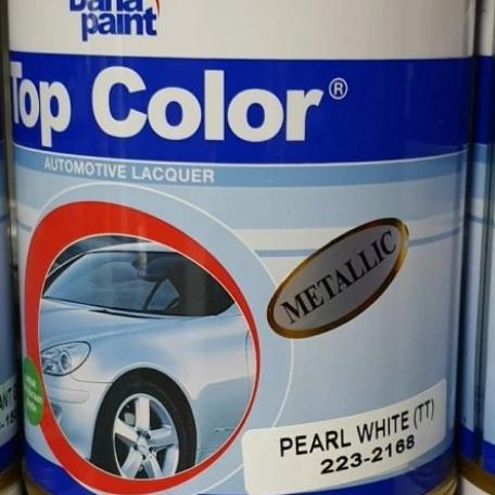 Jual Cat Duco Top Color Pearl White Metallic 2168 1Lt | Shopee Indonesia