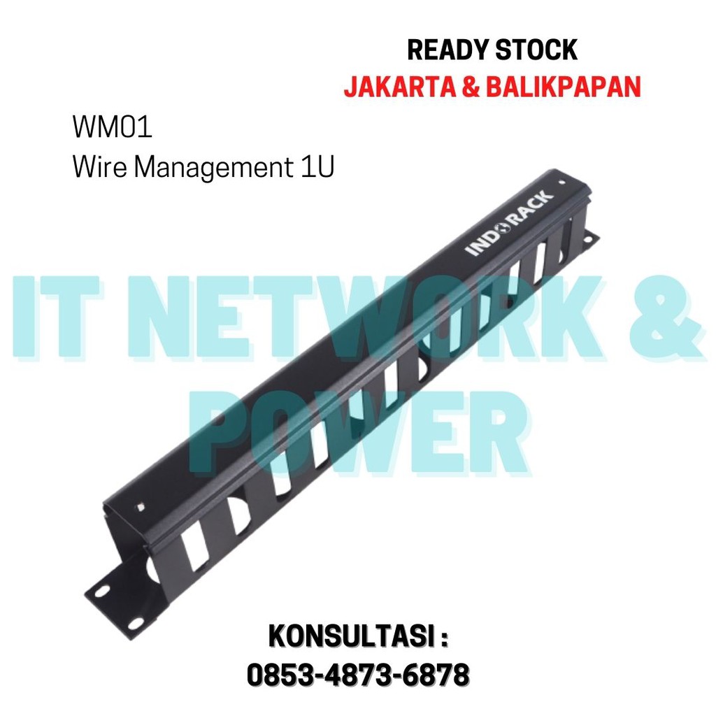 Jual INDORACK WM01 - WIRE MANAGEMENT 1U FOR RACK SERVER NIRAX ABBA ...