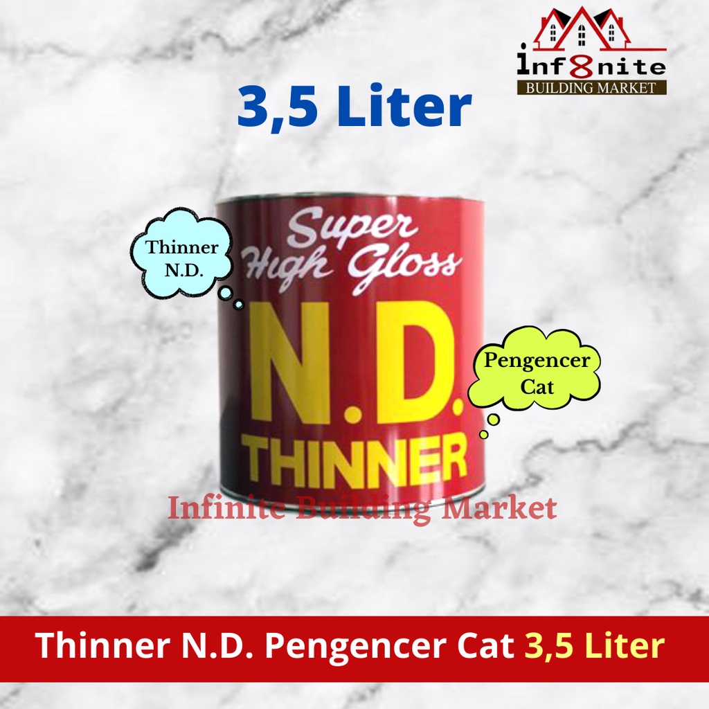 Jual Thiner Thinner Tiner ND 3,5 Liter Pengencer Cat Besi Kayu Duco | Shopee Indonesia