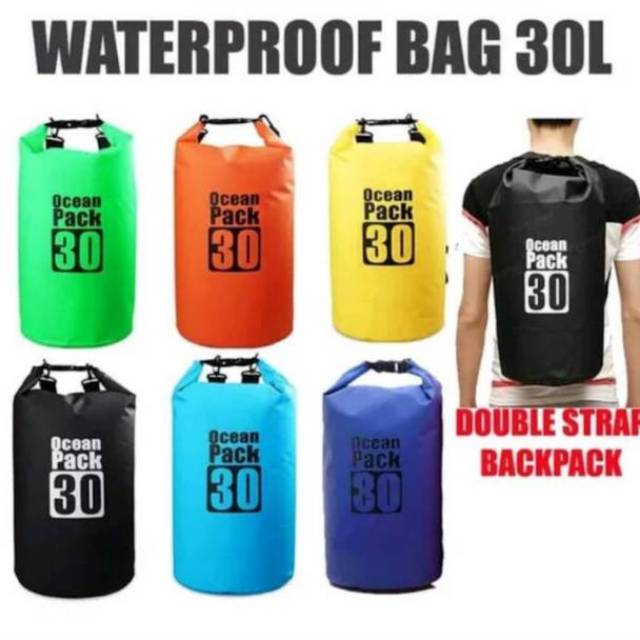 Jual Dry bag 30-20-15-10-5-2 liter / Tas anti air / Tas waterproof / Camping outdoor | Shopee ...