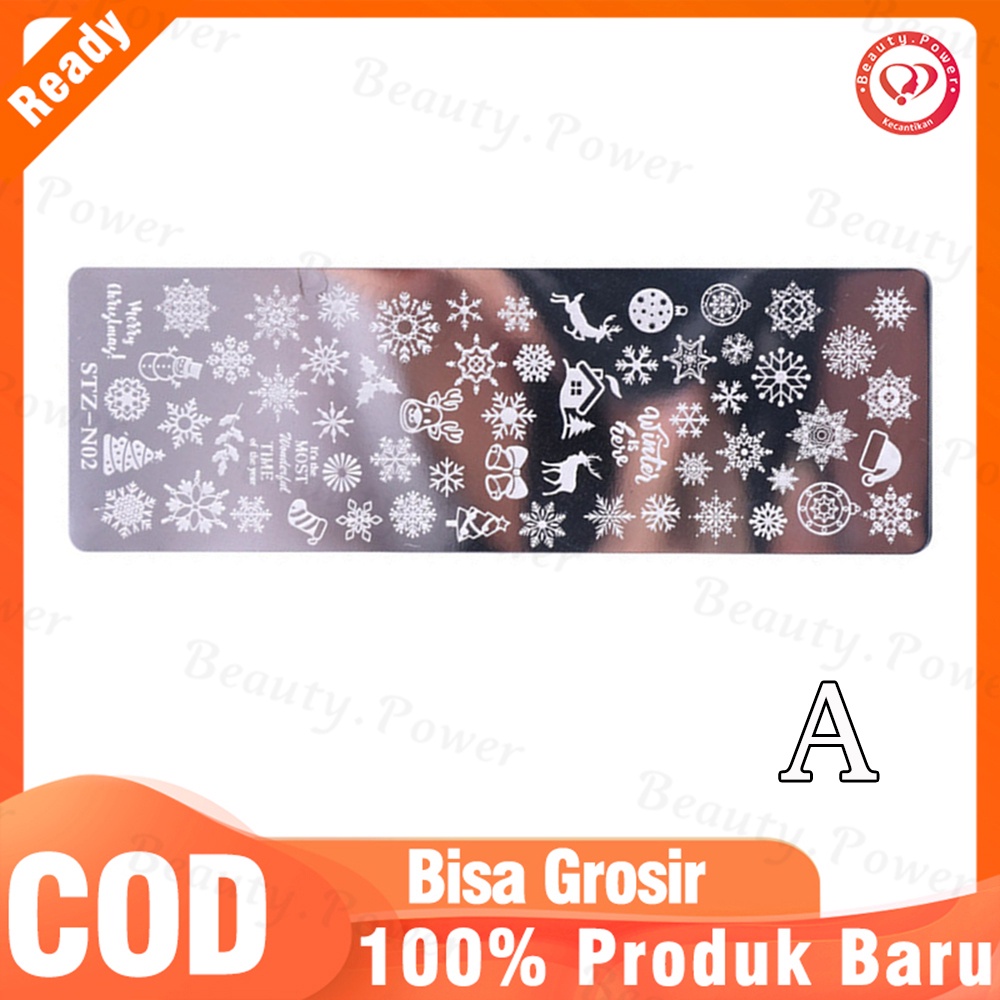 Jual Manicure Transfer Template Bunga Kuku Kuku Gambar Stamping Stensil ...