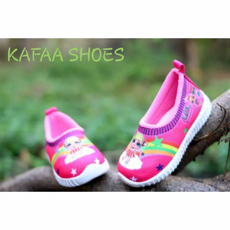 Jual Sepatu Anak Perempuan Slip On Lol Usia 1 2 3 4 5 Tahun | Shopee ...