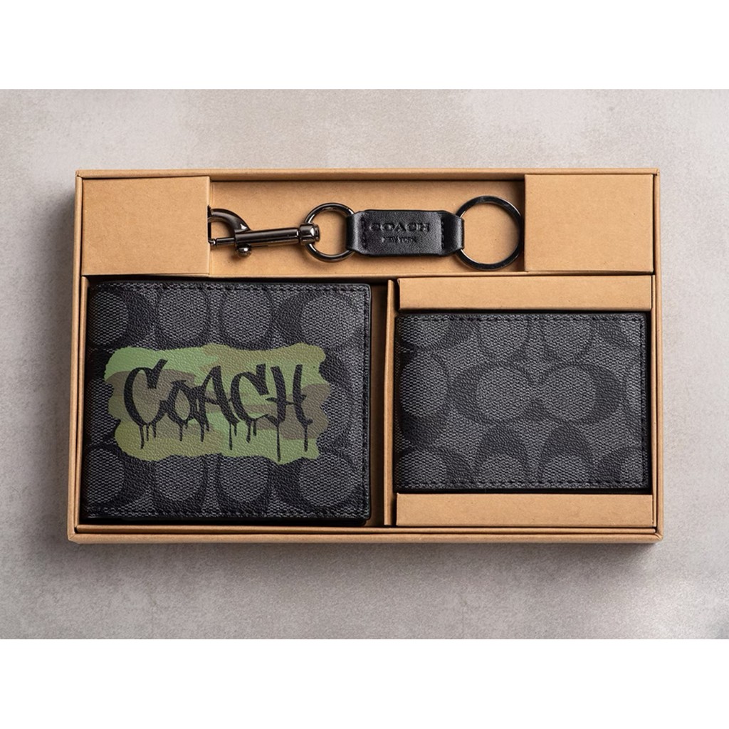 Jual Coach Dompet Pria Men Wallet Dompet Lipat Pria Fullset ORIGINAL ...