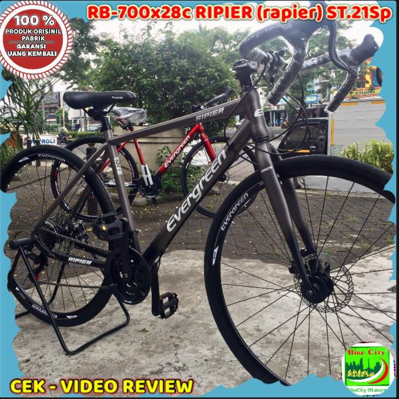 Jual Sepeda balap Rb EVERGREEN ripier / rapier ST.3x7Sp RakitStelJadi ...