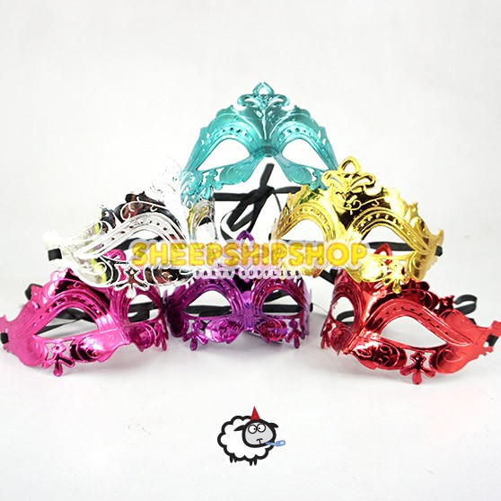 Jual TOPENG PESTA UKIR / Kacamata Pesta Krom Chrome Ulang Tahun Pesta ...