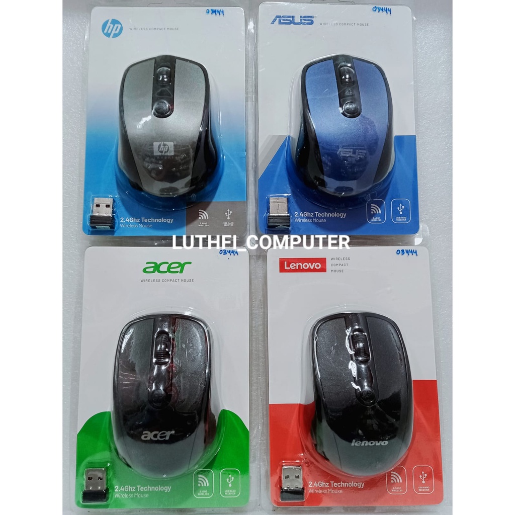 Jual Mouse Branded Wireless HP , ASUS , ACER , LENOVO Termurah | Shopee ...