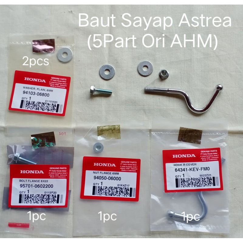 Jual Baut Sayap Atas Astrea Prima Grand Legenda 5Part Ori AHM | Shopee ...