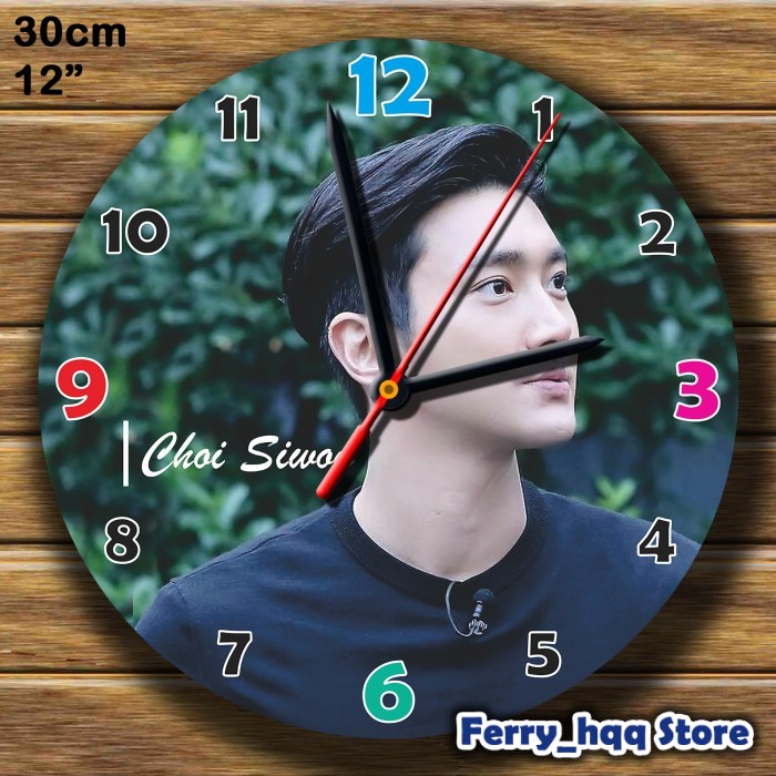 Jual 30cm Jam Dinding Custom Foto Siwon Lucu Unik Reques Suka Suka ...