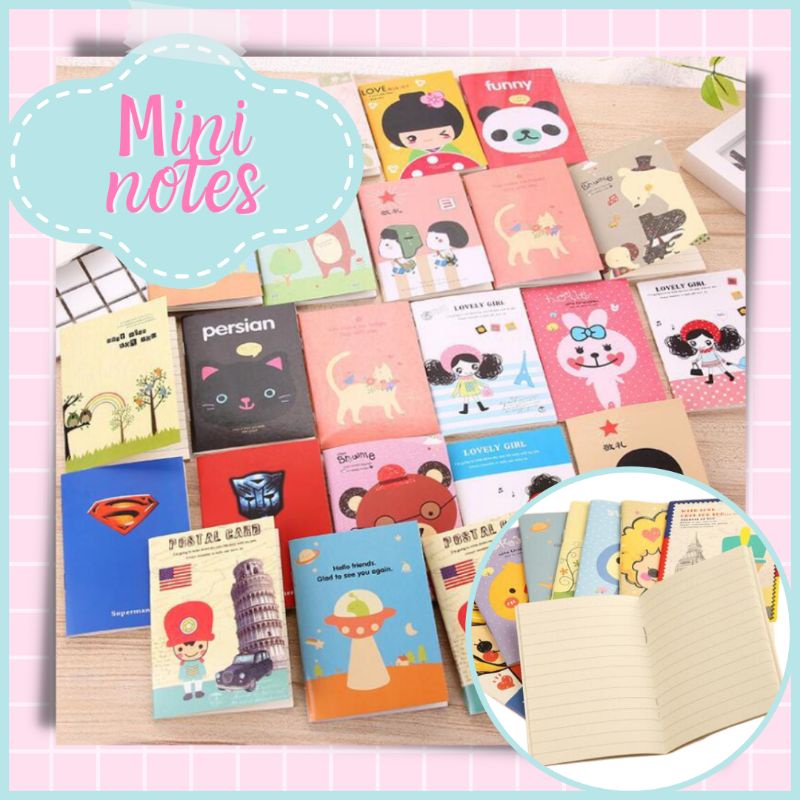 Jual MINI NOTES/BUKU KECIL_CUTE NOTES | Shopee Indonesia