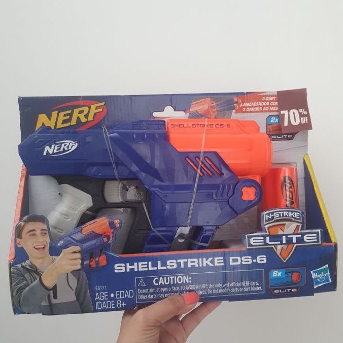 Jual Nerf Elite Shellstrike Ds 6 | Shopee Indonesia