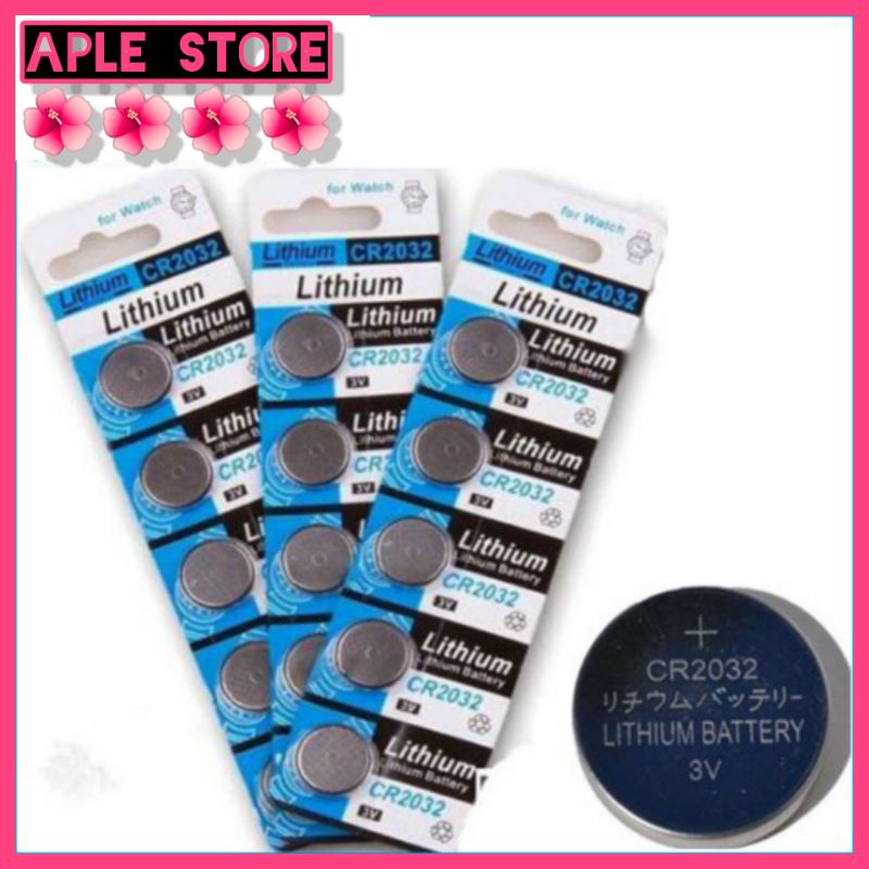 Jual Baterai CR2032 Biru Lithium 3V Battery Kancing Koin CR-2032 Kalkulator Jam Tangan Remote ...