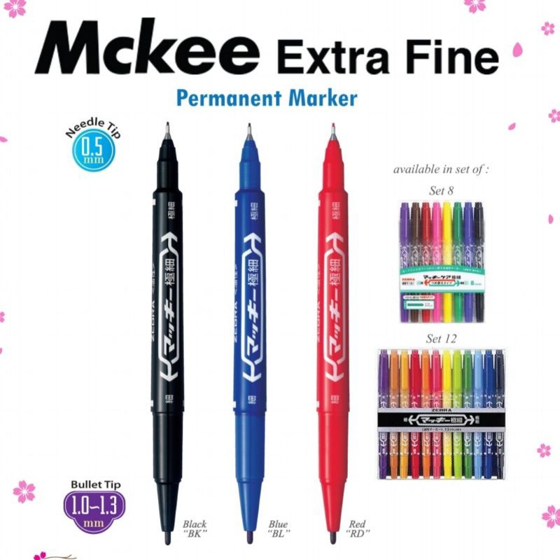 Jual Spidol Marker Zebra Hi Mckee E/F | Shopee Indonesia