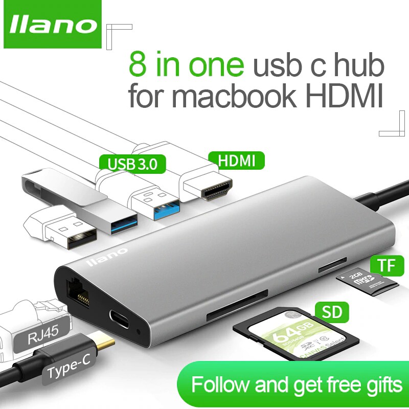 Jual Bebas ongkir llano USB docking station All-in-One USB-C to HDMI ...
