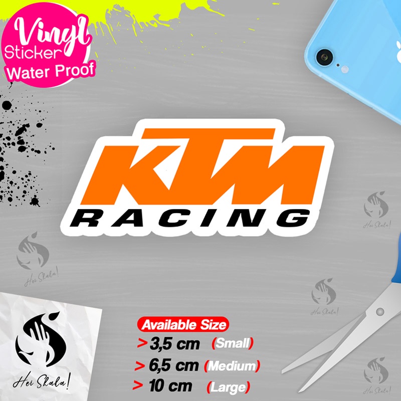 Jual Stiker KTM Racing Sticker Racing Ngabers Bahan Vinyl Anti Air ...